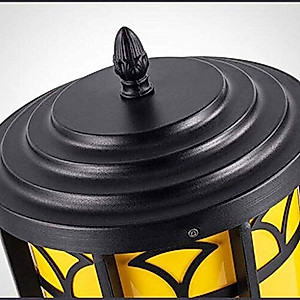 ZCMEB Led Outdoor Waterproof Courtyard Lamp Home Wall Lamp Post Head Lamp European Style Courtyard Garden Villa Gate Post Lamp