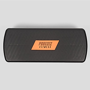 Phoenix Fitness Aerobic Step Platform - Adjustable Stepper for Exercise, Cardio, Core, Strength, Stamina and Resistance Training - Non-Slip Removable Risers for Home Gym Workout - Height: 4" & 6 Inch