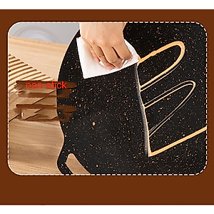 YIKANGHENG Thin Korean Grill Pan, 9 Inch Iron with Non-stick Coating Baking Tray on Heating Stove for Home, Party Travel and Outdoor (9 inch)