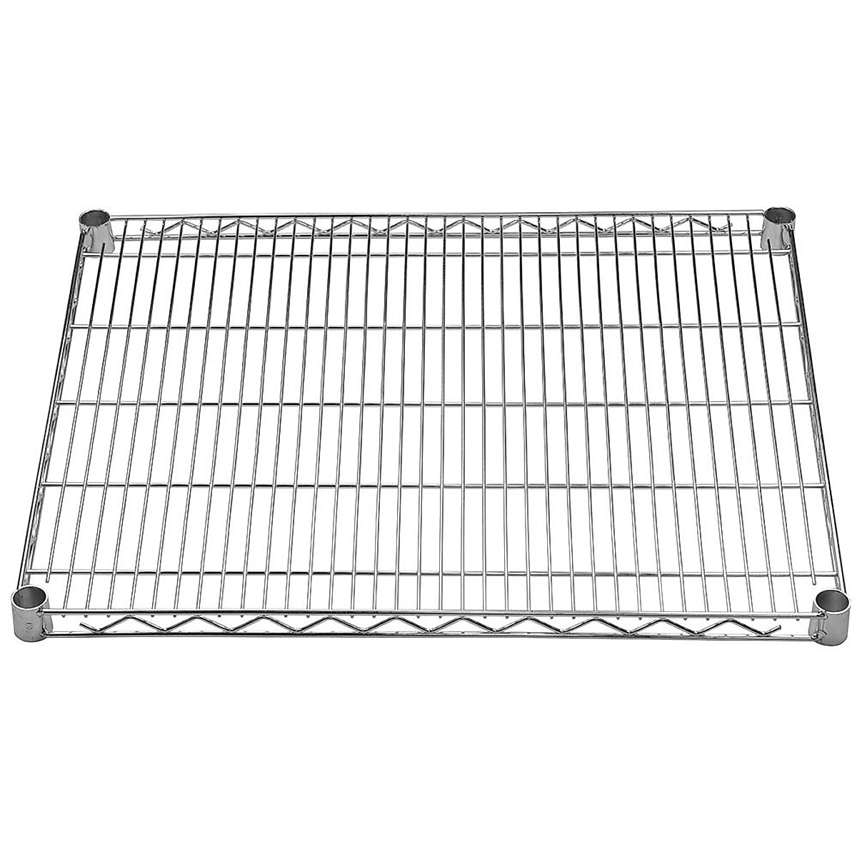 Shelving Inc. 24"d x 30"w Chrome Wire Shelving with 2 Tier Shelves, Weight Capacity 800lbs Per Shelf