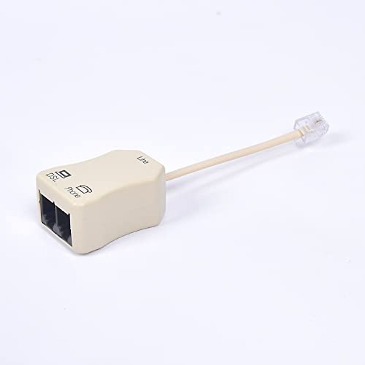 Antfly 3 PCS 2 Wire, 1 Line DSL Filter, with Built in Splitter, Phone Jack Splitter, in-line DSL Filter Splitter/in-line DSL Filter RJ11 6P2C Male to 2 Female Telephone Modem ADSL Splitter Filter