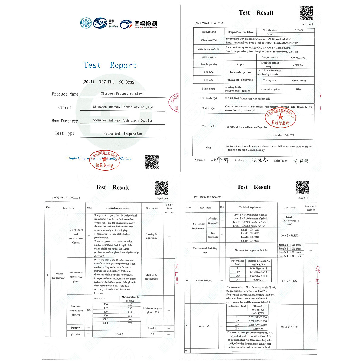 Inf-way Cryogenic Gloves Low Temperature LN2 Liquid Nitrogen Protective Gloves Cold Storage Safety Frozen Gloves