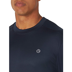 ATG by Wrangler mens Long Sleeve Performance Sun T Shirt, Navy, Large US