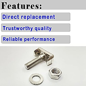 2 Pack 19116852 Battery Terminal T-Bolt Compatible with Chevy BMW GMC Volkswagen 64740 Battery Cable Tensioner Bolt Kit 6X0915138 61128373946