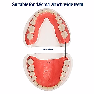 Healthyare Denture Do it Yourself Full Set of Top and Bottom Fake Teeth for Improve Smile