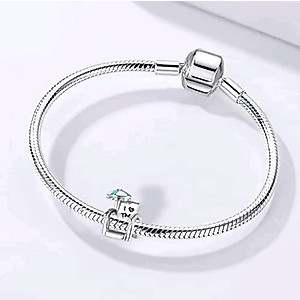 DWJSu Travel Love The Beach Summer Chair Umbrella Holiday Charms Bead Compatible with Pandora European Charm Bracelet & Necklace