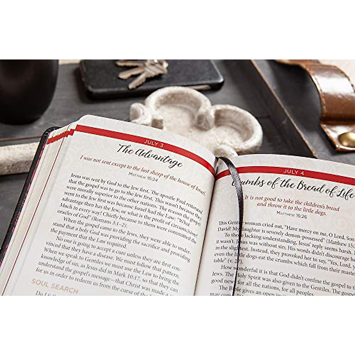 Jesus in Red: 365 Meditations on the Words of Jesus (Imitation Leather) – Daily Motivational Devotions for All Ages, Authored by Ray Comfort, Perfect ... Family, Birthdays, Holidays, and More.