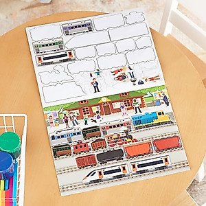 Melissa & Doug Reusable Sticker Pad: Vehicles - 165+ Reusable Stickers - FSC Certified
