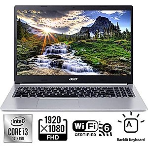 Newest Acer Aspire 5 15.6" FHD Laptop, Intel Dual Core i3 CPU, 8GB DDR4 RAM, 256GB PCIe SSD, WiFi 6, Windows 10 with GalliumPi Accessories