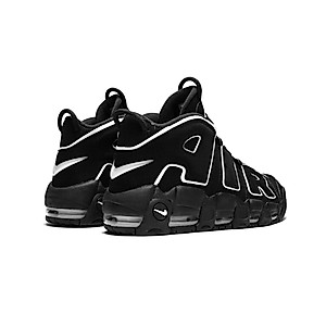 NIKE Men's Sneakers Basketball Shoes, Black black white black, 12 AU