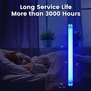 Bug Zapper Replacement Bulbs 20W, 2 Pack 13'' 10W Light Bulbs for 20W Electric Bug Zapper Mosquito Light, UV T8 Fluorescent Tubes for 20W Indoor Outdoor Electronic Insect Pest Lamp Killer