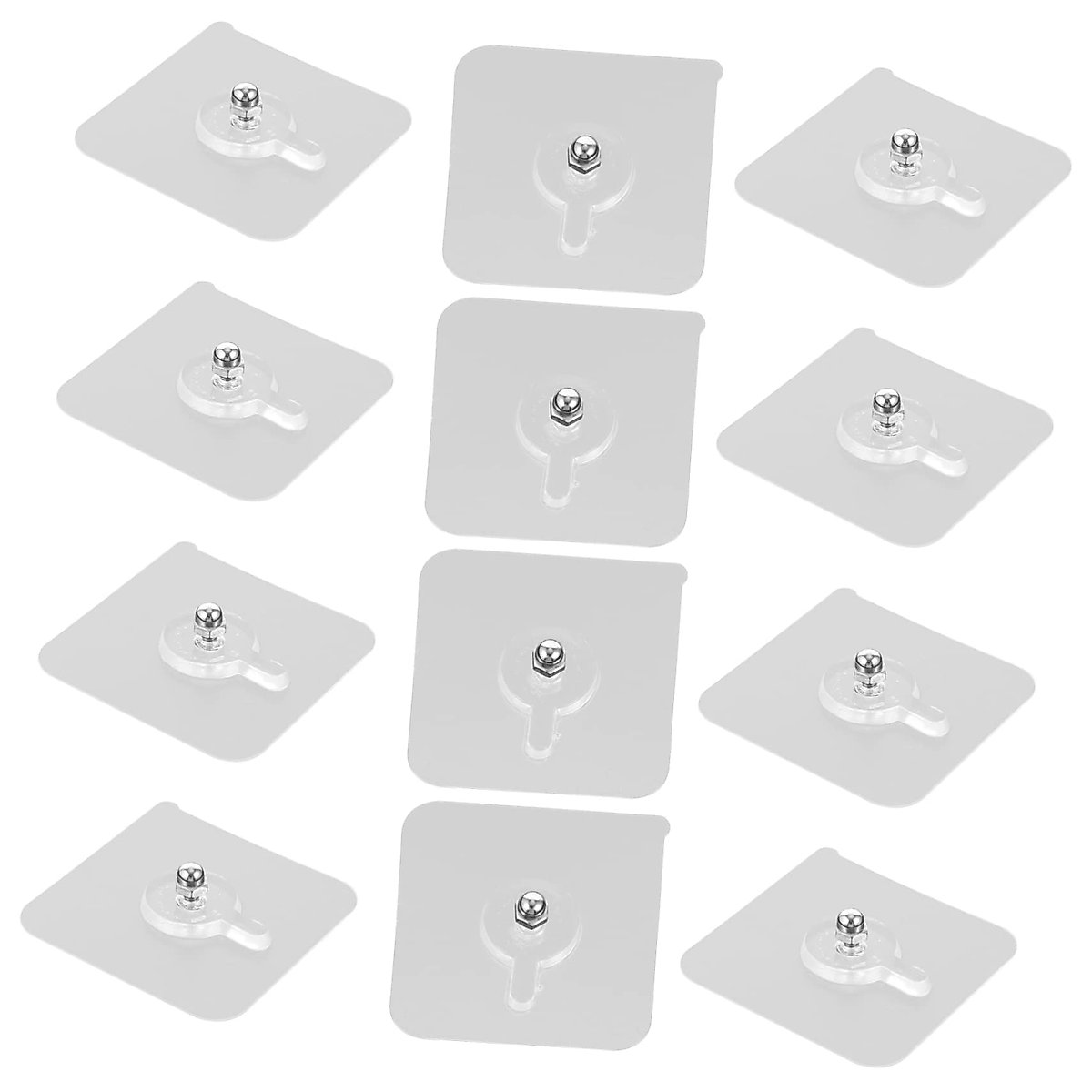 MAGICLULU 12pcs Traceless Hooks Picture Hook Non-Trace Hook Invisible Hooks Picture Hanging Kit