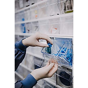 Shamrock 10112-Medium-100 count, Latex Examination Glove, No Powder, Fully Textured, Medical Grade, Safe for Food, Strong Latex Gloves