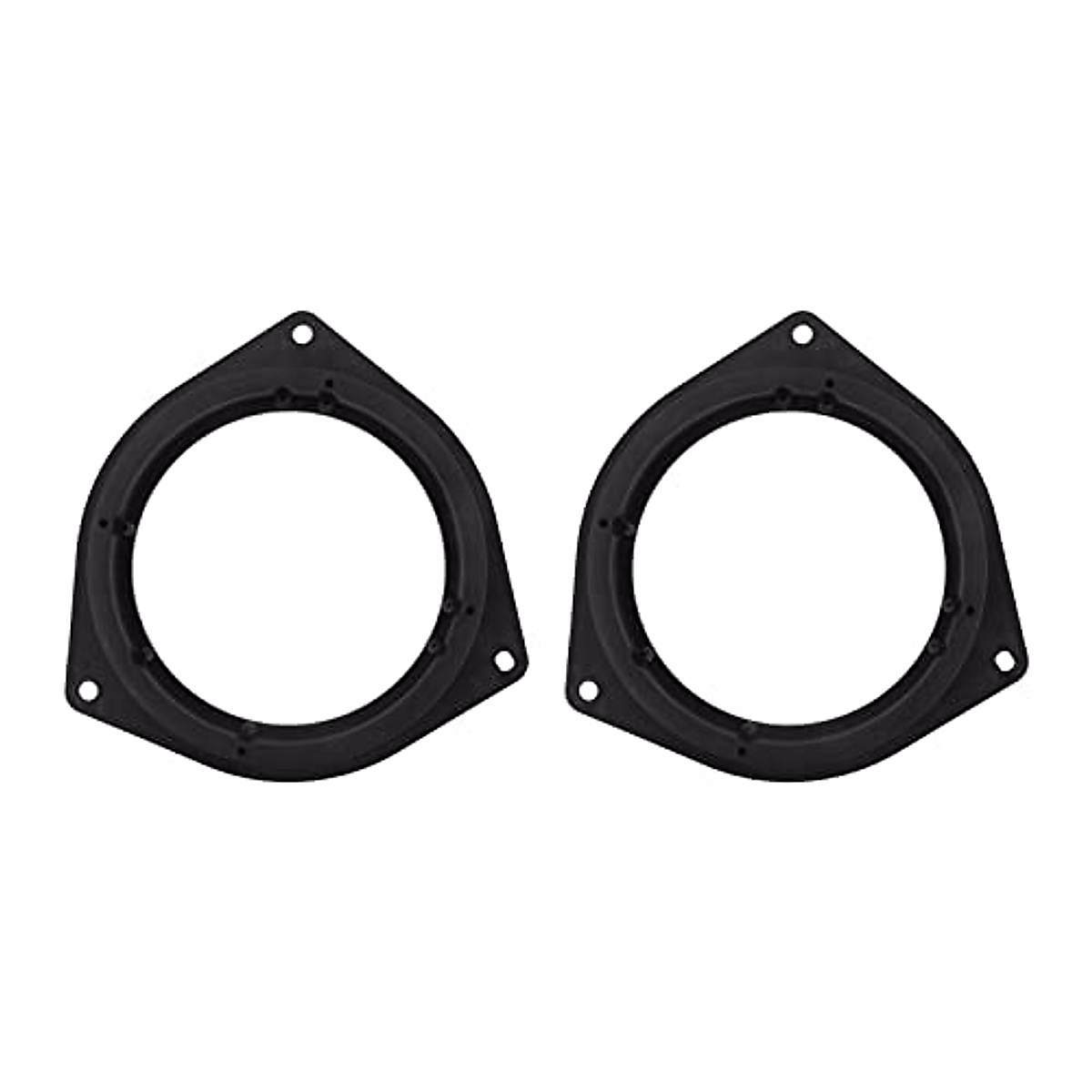 6.5" Car Speaker Spacers Adapter (2pcs) Fits for Toyota Crown Reiz, Plastic Black Mounting Spacer Adaptor Ring