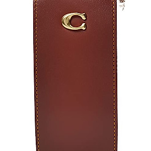 Coach Color-block Coated Canvas Signature Small Wristlet, Tan Rust