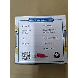 Dust Bin Top Fixed Sealing Ring Replacement Part Compatible with Dyson Cyclone V10 SV12 Vacuum Cleaner, Dust Bucket Dirt Cup Bin Parts Replacement Accessories