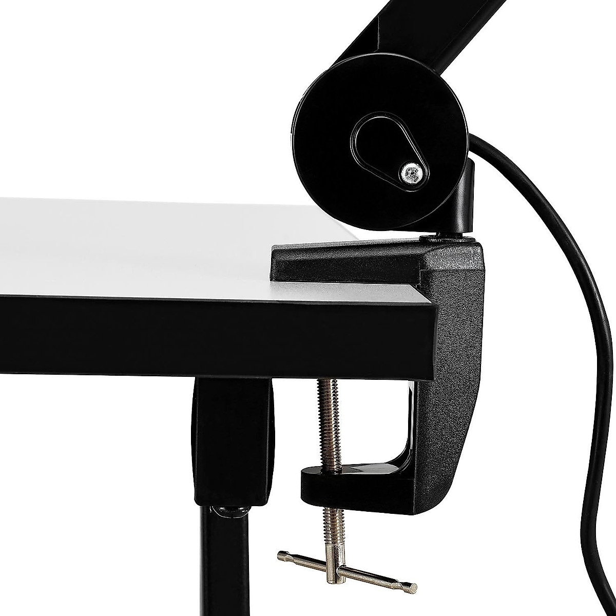 Global Industrial LED Magnifying Lamp, 3 Diopter, Black