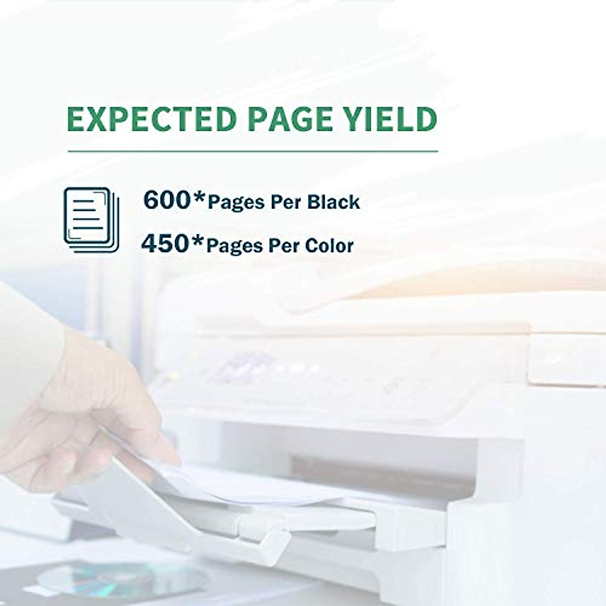 ZIPRINT Remanufactured Ink Cartridge Replacement for HP 62XL 62 XL use with OfficeJet 5740 5745 5743 200 250 Envy 7640 7645 5660 5540 5642 5643 5665 5663 5640 Printer (2-Pack)