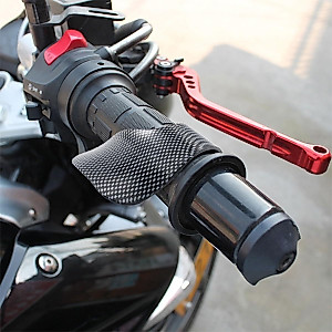 zipelo Motorcyle Cruise Control, 2pcs Throttle Mounted Motorcycle Cruise Assist, HandRest Wrist Hand Control Grips, ABS Motorcycle Throttle Grip Accelerator Assistant for Handlebar