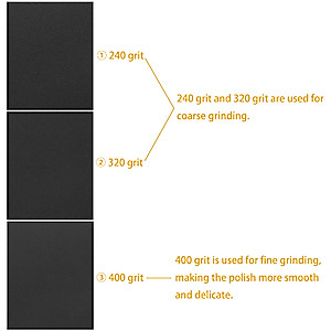 Blisstime 2 Sets of Classical Guitar Bone Saddle and Nut 3pcs Sand Paper Premium Quality