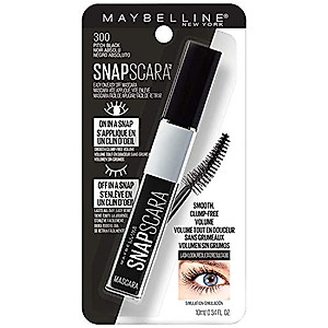 Maybelline New York Snapscara Washable Mascara, 300 WASHABLE PITCH BLACK