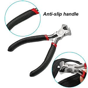 85 Pieces Zipper Repair Kit Zipper Replacement Zipper with Instruction Manual and Zipper Install Pliers Tool for Sewing Luggage Jackets Coat Jeans, Black and Silver