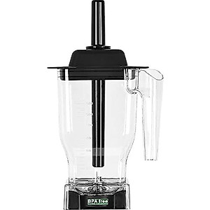 OmniBlend Omni-Q TM-800BQ Commercial Quiet Smoothie Blender, Full Sound Enclosure, 1.5 Liter BPA-Free Container, Self Cleaning, Heavy Duty 3 Speed (Black)