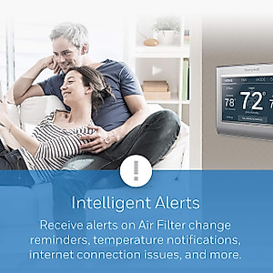 Honeywell Home RTH9585WF Wi-Fi Smart Color Thermostat, 7 Day Programmable, Touch Screen, Energy Star, Alexa Ready, C-Wire Required, Not Compatible with Line Volt Heating
