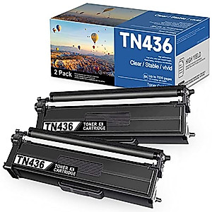 HIYOTA TN436 Toner Cartridge High Yield: Compatible 2 Pack Black TN-436 Toner Cartridge Replacement for Brother HL-L8360CDWT L8360CDW L9310CDW MFC-L9570CDW L8690CDW L8900CDW DCP-L8410CDW Printer