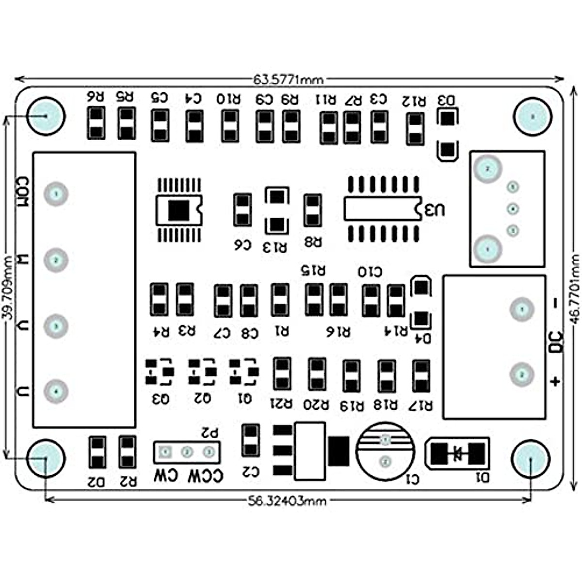 Davitu Motor Driver - AsyPets DC7-12V Brushless Optical Drive Hard Disk Motor Driver Speed Control Board