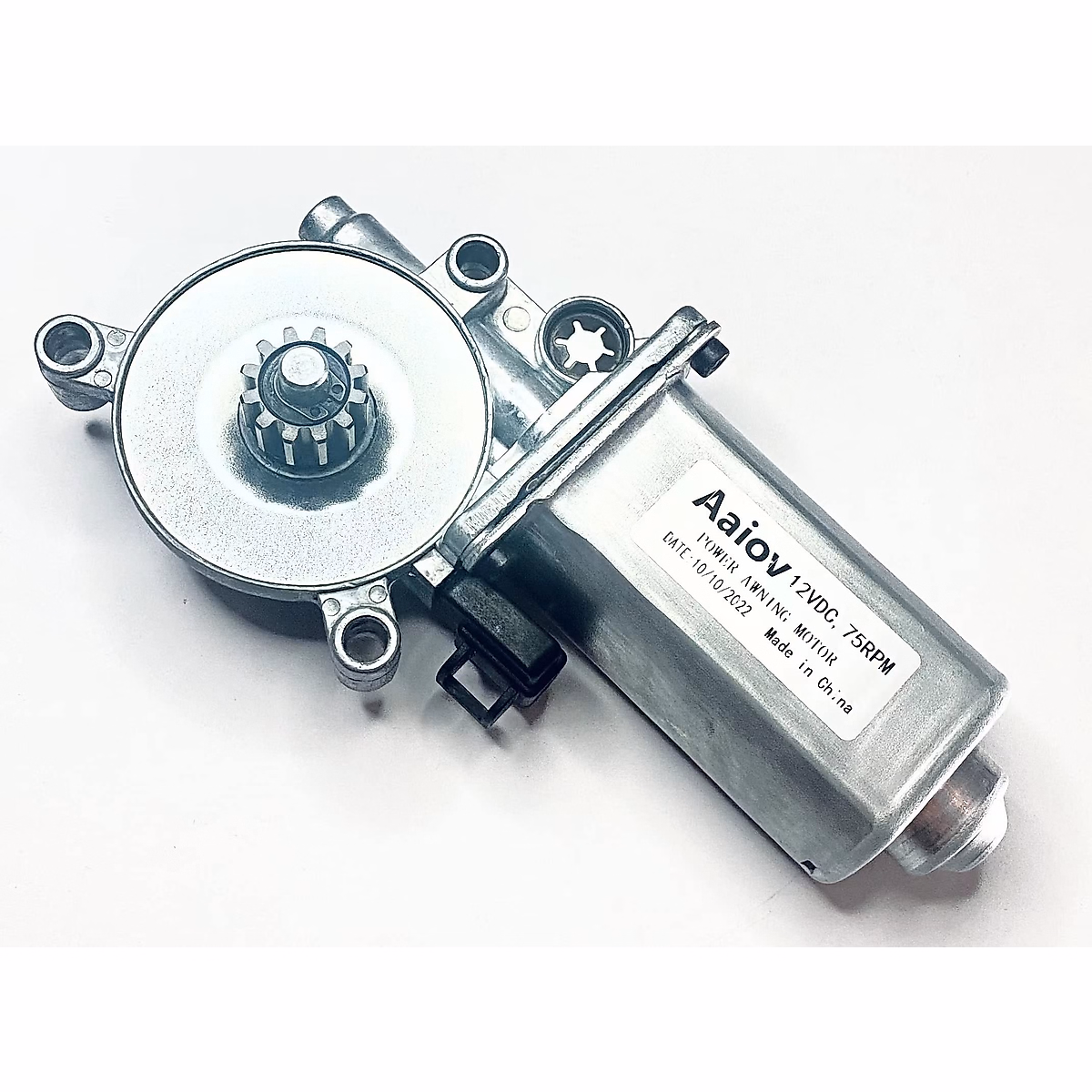 Aaiov RV Electric Awning Replacement Motor 12V Compatible with Carefree Eclipse Power Awnings R001326 R001104 BLK WHT