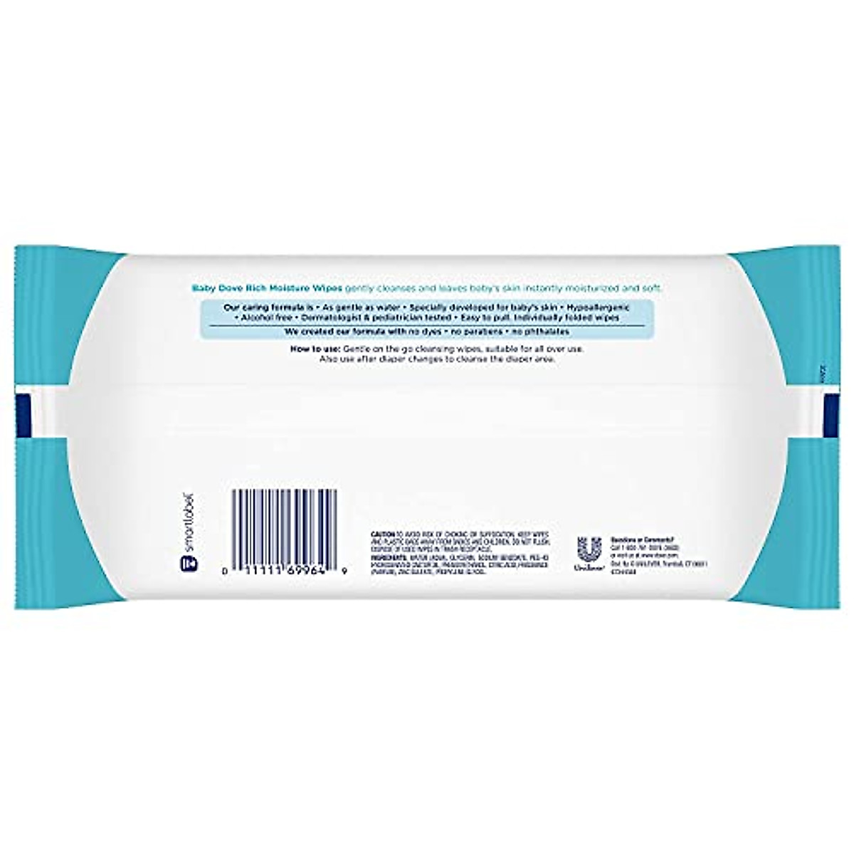 Dove Baby Wipes Rich Moisture 30 Count (6 Pack)