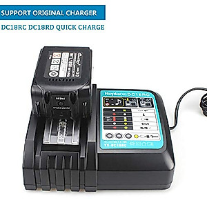 TENMOER 18V 9.0Ah BL1890 Replacement Battery Compatible with Makita 18V BL1830B BL1860B Cordless Drill with LED Screen Display,2-Pack