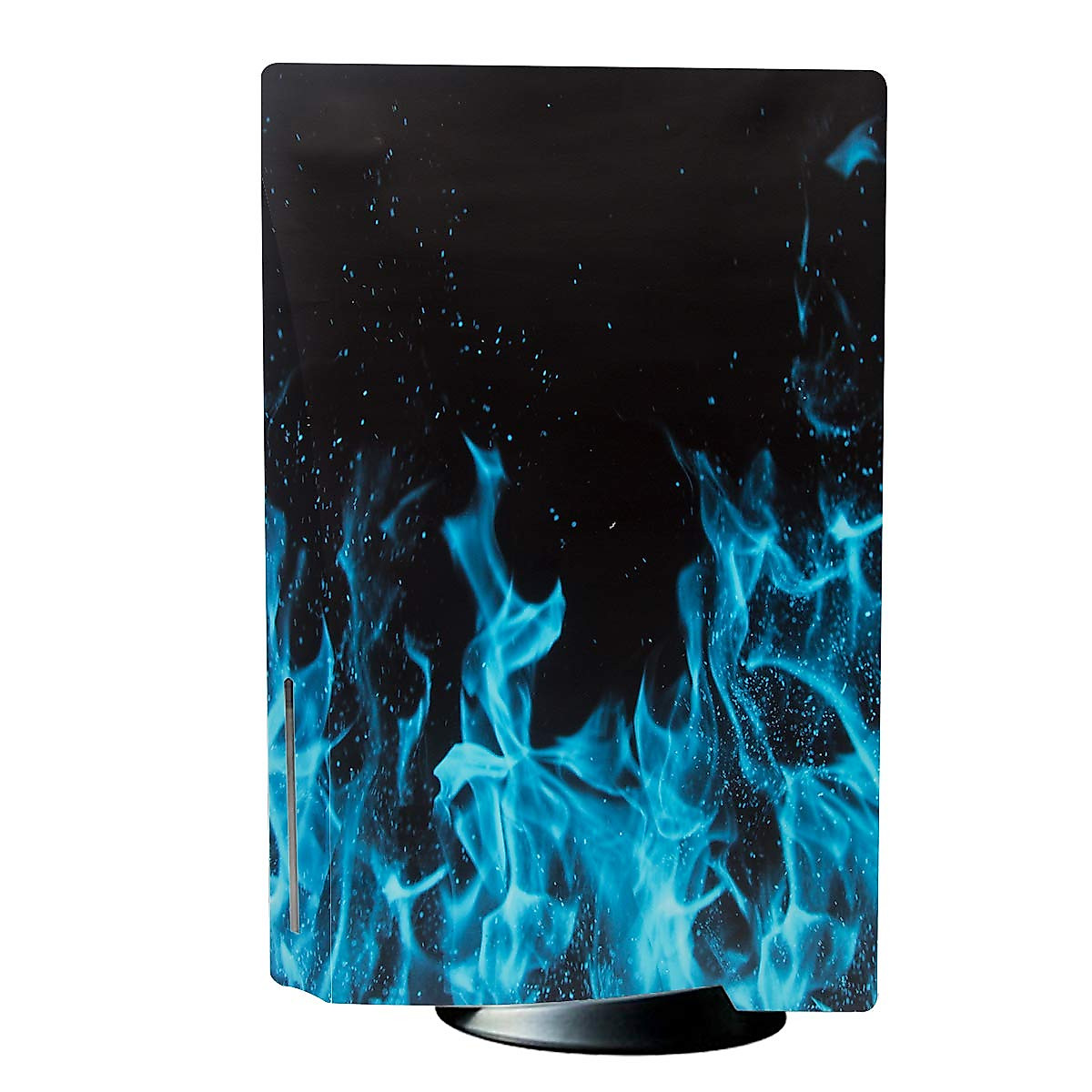 PS5 Skin for Console and Controller Skin Vinyl Sticker Decal Cover for Playstation 5 Console and Controllers - Compatible with Playstation 5 Digital Edition - Blue Fire