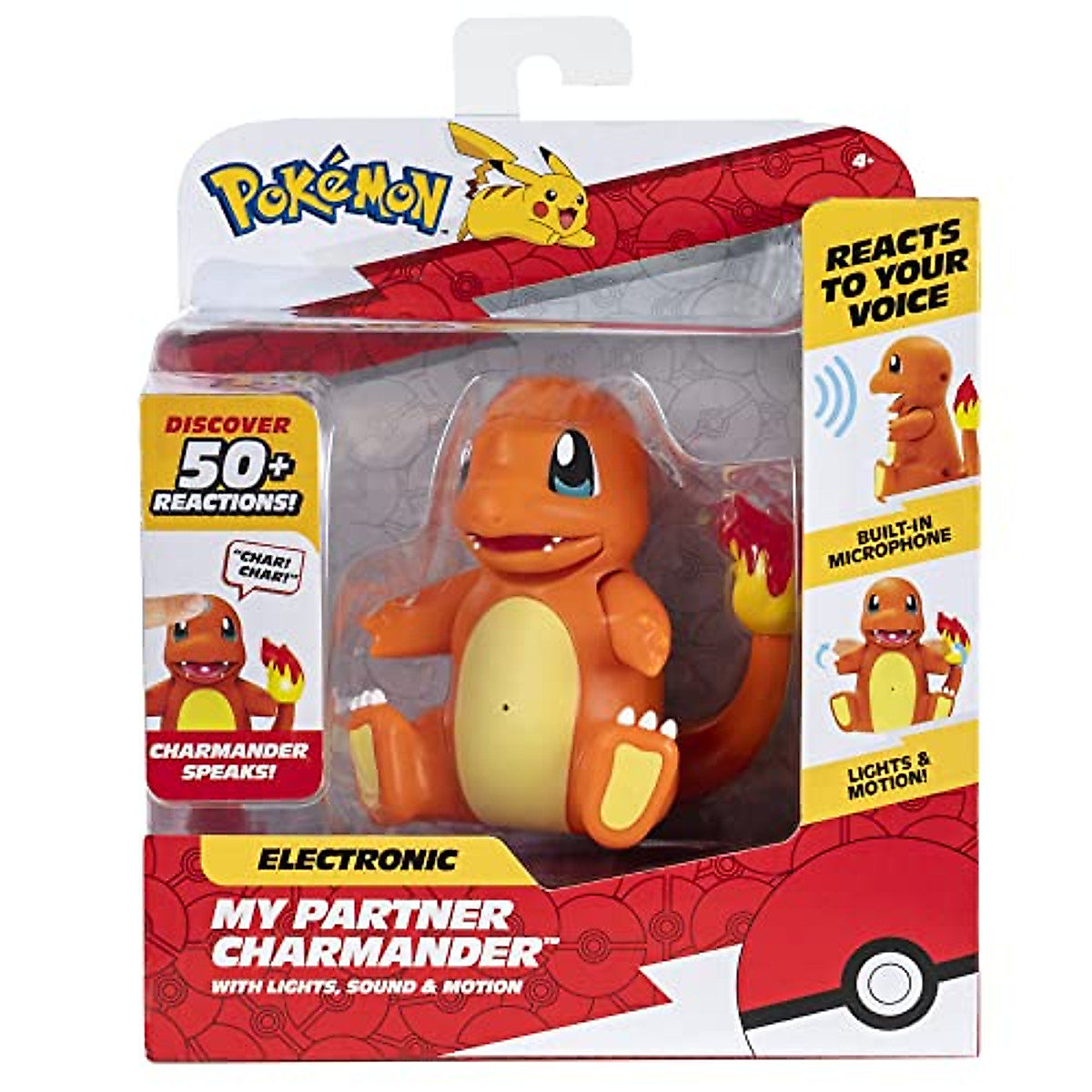 Pokemon Electronic & Interactive My Partner Charmander- Reacts to Touch & Sound, Over 50 Different Interactions with Movement and Sound - Dances, Moves & Speaks - Gotta Catch "˜Em All