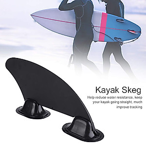 Wbestexercises Tracking Fin, Kayak Skeg Tracking Fin, Integral Fin Mounting Points, Black Watershed Board Kayak Boats Canoe Accessory