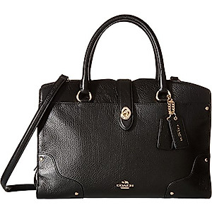 COACH Mercer 30 Satchel Li/Black One Size