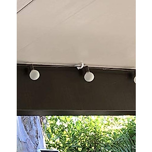 Alumahangers Flat 3" (24PK) Plastic Alumahooks for Insulated Covers. Made in The USA. Great for String Lighting and Light Weight Decorations.