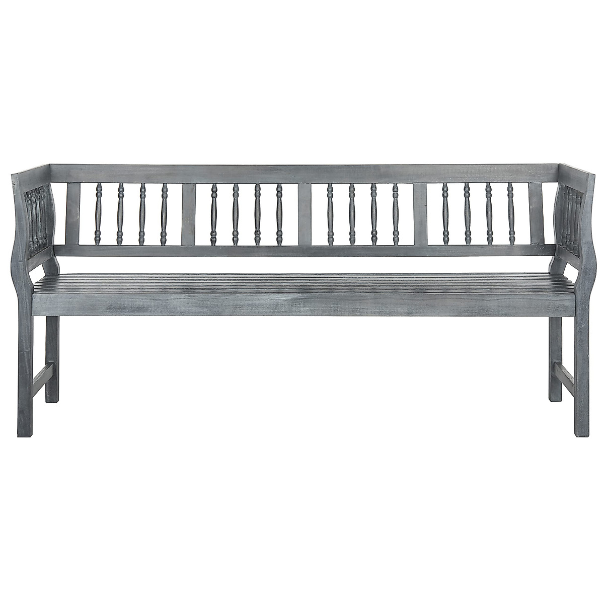 Safavieh PAT6732B Outdoor Collection Brentwood Bench, Ash Grey