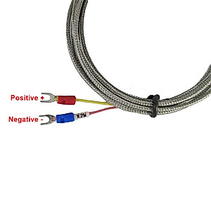 Universal Cylinder Head Temperature CHT Sensors K Type Thermocouple with 18mm Inner Diameter Washer & 10 feet Cable for Car Cylinder Head Temperature Measurement
