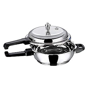 Vinod P-Jun Splendid Stainless Steel Sandwich Bottom Pressure Pan, Junior