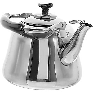 STOBAZA Whistling Tea kettle for Stove Top, Whistling Stovetop Teapot with Infuser, Gooseneck Pour Over Coffee Kettle, Food Grade Stainless Steel Teakettle Tea Pot, Water Boiler, 3L