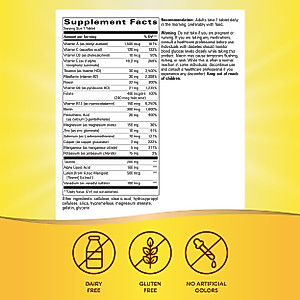 Nature's Way alpha betic, Diabetic Multivitamin for Daily Nutritional Support, with B-Vitamins for Energy Metabolism Support*, Alpha Lipoic Acid, Taurine, Lutein, 30 Tablets