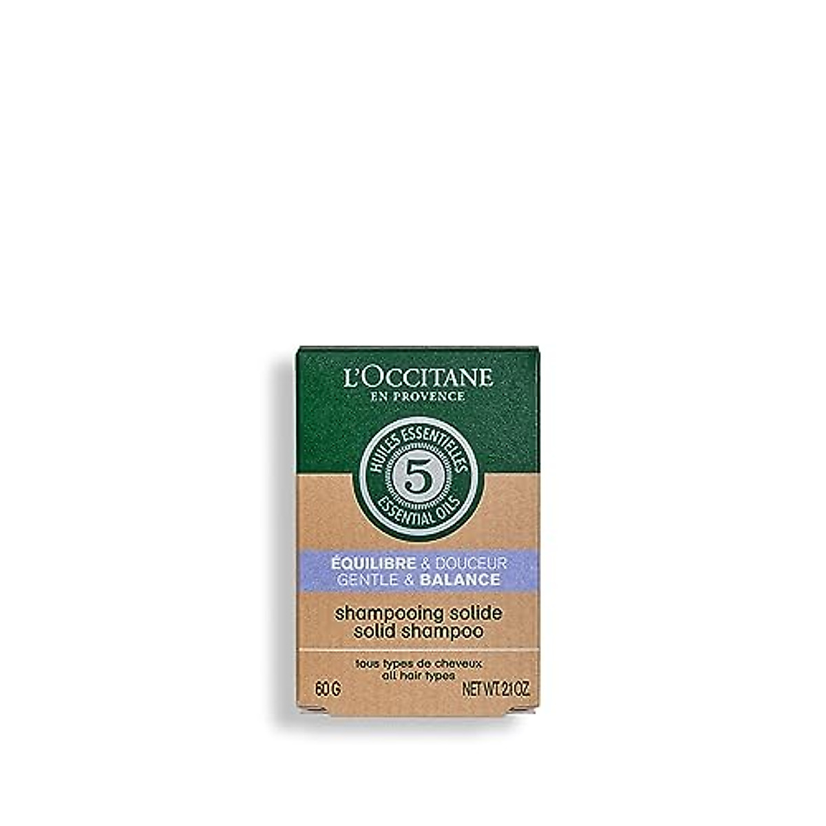 L’OCCITANE Gentle & Balance Solid Shampoo, 2.1 oz.