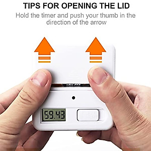 Feilifan Cube Timer, Time Cube Timer Kitchen Timer Kids Timer for ADHD Productivity Workout Flip Timer Classroom for StudyTime Countdown Management Settings 15 20 30 60 Minutes-White