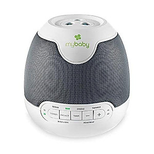 MyBaby, SoundSpa Lullaby - Sounds & Projection, Plays 6 Sounds & Lullabies, Image Projector Featuring Diverse Scenes, Auto-Off Timer Perfect for Naptime, Powered by an AC Adapter, by HoMedics