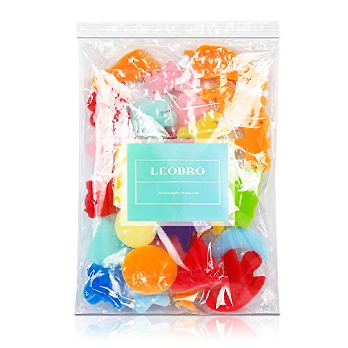 LEOBRO 30pcs Sponge Painting Shapes Painting Craft Sponge for Toddlers Assorted Pattern Early Learning Sponge