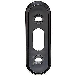 AirTech Home Automation Vertical Wedge and Base Bracket Replacement for Google Nest Hello Video Doorbell with10-Degree Downward View Compatible with Wired (Black)
