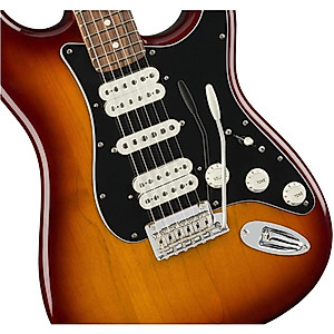 Fender Player Stratocaster HSH Electric Guitar, with 2-Year Warranty, Tobacco Burst, Pau Ferro Fingerboard