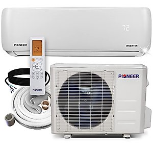 Pioneer Air Conditioner WYS012G-20 Wall Mount Ductless Inverter+ Mini Split Heat Pump, 12000 BTU-208/230V